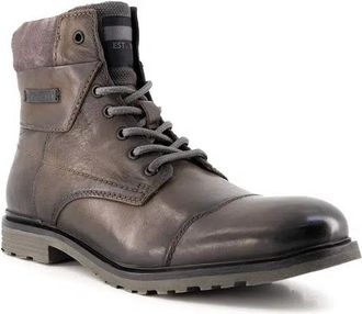 Bugatti Herren Schuhe grau Glattleder