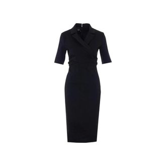 Pinko Pinko, Femme, Robes, Noir, Taille: 38 FR Robe midi ajust&eacute;e avec