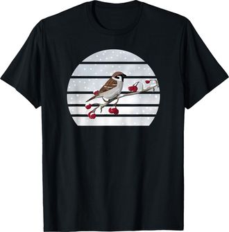 jz.birds Spatz Vogel Weihnachten Gartenvogel Biologe Singvogel Tier T-Shirt