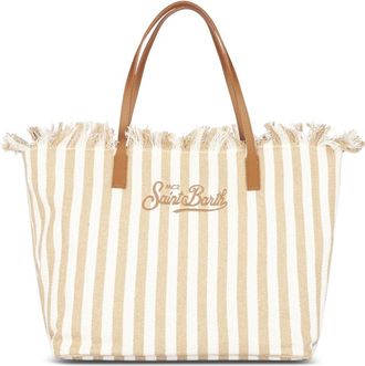 MC2 Saint Barth Femme, Sacs, Beige, Taille: ONE Size City Bag Fringe