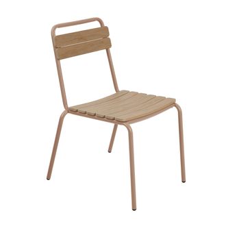 Oviala Gartenstuhl aus Metall, Mokka