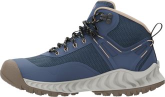Keen Damen Nxis Evo Mid Waterproof Wanderstiefel, Vintage Indigo/Harbor Gray, 37.5 EU