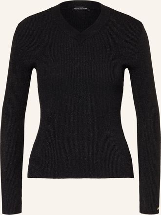 A|X Armani Exchange Longsleeve Mit Glitzergarn schwarz