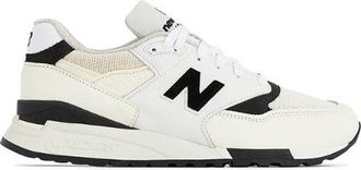 New Balance Unisex Made in USA 998 en Blanc/Noir, Cuir, Taille 37.5 Large