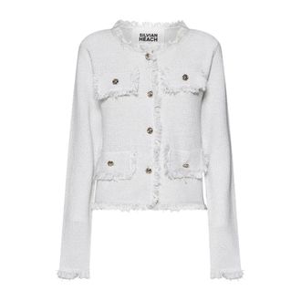 Silvian Heach Kurze Jacke mit dekorativen Details - - Jackets - Damen - Wei&szlig; - XS