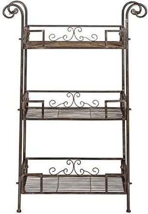 Safavieh Modern Metall Au&szlig;enregal, Rustikales Braun