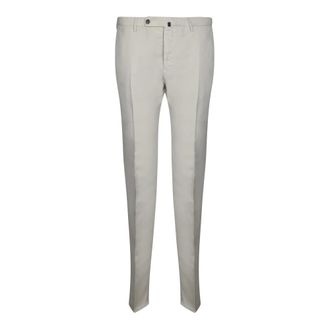 Incotex Leichte Taubengraue Hose mit Rei&szlig;verschluss - - Trousers - Herren - Beige - XS