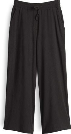 OPUS Damen Culotte | Culotte MILENI Crinkle Wide mit Komfortbund Midnight Brown, 42