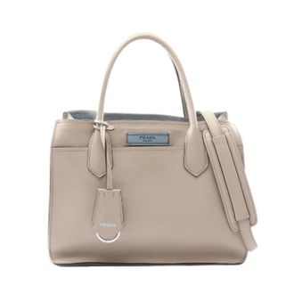 Prada Pre-owned City Calf 2way Handbag - Femme - Pre-owned - Beige - Taille: ONE Size