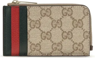 Gucci GG Coated Canvas Cardholder - Beige