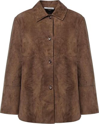 Max Mara Lederjacke - Taupe