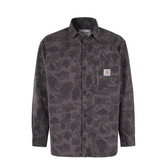 Carhartt Work in Progress Homme, Chemises, Vert, Taille: L L/S Duck Shirt