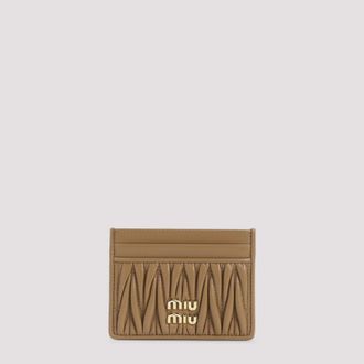 Miu Miu Porte-cartes en cuir dagneau Miu Miu