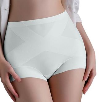 Generic Culotte sans Couture Femme Culotte Femme sans Couture Culotte Femme De Classique Taille Haute Minceur Crotch Soie 7A Lift Hanches Seamless Technologie