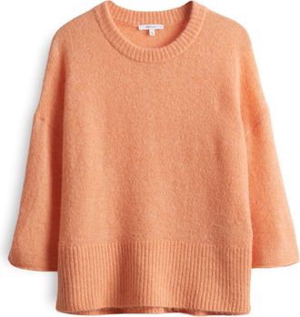 OPUS Damen Pullover | Strickpullover PORIA Loose mit Mohair Pale orange, M