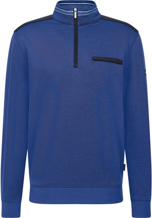 Bugatti Herren Sweatshirt Troyer Brusttasche Baumwolle