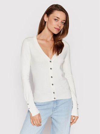 Guess Strickjacke Zena W2YR33 Z2V62 Weiß Regular Fit