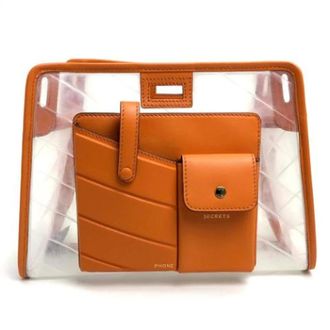 Fendi Pochette en cuir Pre-owned - Femme - Pre-owned - Orange - Taille: ONE Size