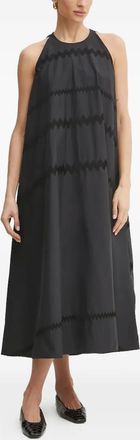 Liviana Conti Kleid mit Zickzackmuster - Schwarz