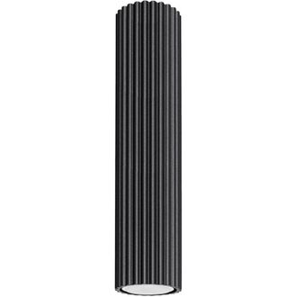 Licht-Erlebnisse Deckenspot Aufputz Aluminium GU10 rund &oslash; 6,5 cm Schwarz Modern Spot Lampe Decke Deckenleuchte