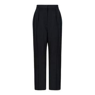 Balmain Pantalon Tailleur en Laine - Femme - Pantalons - Noir - Taille: 34 FR