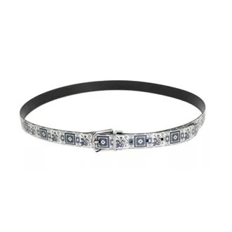 Dolce & Gabbana unisex, Accessoires, Gris, Taille: ONE Size Coffret cadeau papillon en soie et ceinture en cuir