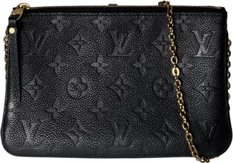 Louis Vuitton Hobo Bags - Louis Vuitton Pochette Double Zip Monogram Emprein - Gr. unisize - in Schwarz - f&uuml;r Damen