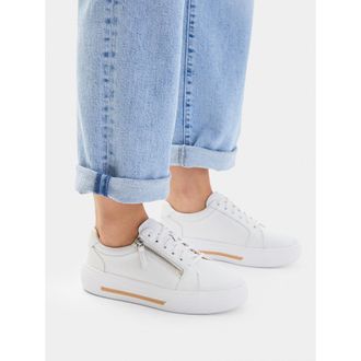 Clarks Sneakers Clarks Hollyrose Zip 26185917 Wei&szlig;