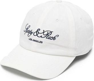Sporty & Rich Logo-embroidered Baseball Cap