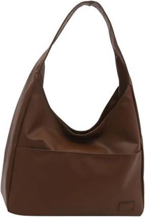 Generic Ooomay Sac &agrave; bandouli&egrave;re pour femme, sac &agrave; main en cuir, sac &agrave; main fourre-tout d&eacute;contract&eacute; et tendance, sac &agrave; main souple pour tout, marron, standard