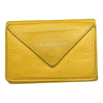 Balenciaga Pre-owned Leder-Portemonnaie - - Pre-owned - Damen - Gelb - ONE SIZE