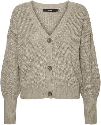 Vero Moda Vero Moda Femme Cardigan Vmlea Ls V-neck Cuff Cardigan Noos, Laurel Oak, S