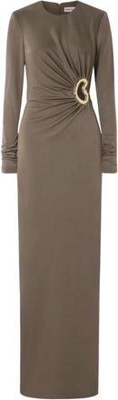 Rebecca Vallance Femme, Robes, Brun, Taille: 34 FR Mischa Long Sleeve Maxi Dress