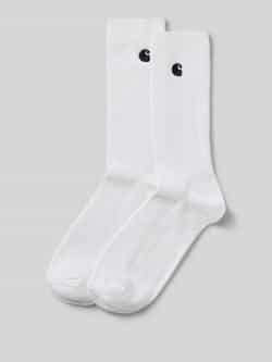 Carhartt Work in Progress Socken mit Logo-Stitching Modell Madison im 2er-Pack