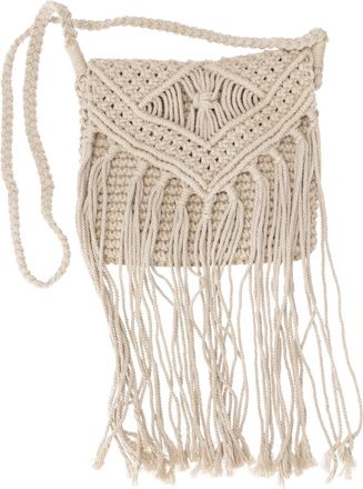 Guru Shop Makramee Umh&auml;ngetasche, Boho Schultertasche - Modell 7, Unisex - Erwachsene, Baumwolle, 20x24x10 cm