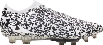 Under Armour Elite Pixelig Fu&szlig;ballschuhe mit festem Boden f&uuml;r Herren/Damen Unisex (Schwarz/Wei&szlig;)