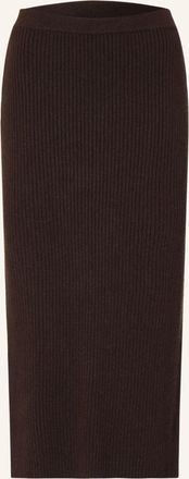 Allude Allude Strickrock Mit Cashmere braun