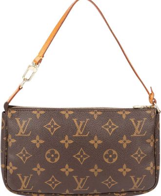 Louis Vuitton Crossbody Bags - Louis Vuitton Canvas Monogram Pochette Accessoire - Gr. unisize - in Braun - f&uuml;r Damen