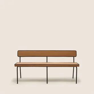 Madura Banc Ysabeau Dalila camel dor&eacute; et noir - MARRON