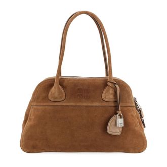 Miu Miu Vivant Suede Bag - - Bags - Damen - Braun - ONE SIZE