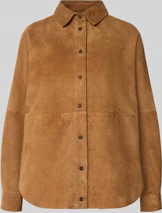 Rich & Royal Lederjacke aus Lammleder mit abgerundetem Saum