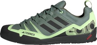 adidas Adidas Unisex Terrex Swift Solo 2.0 Hiking Shoes, Silver Green/Core Black/Green Spark, 40 2/3 EU
