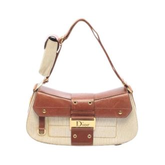 Dior Pre-owned Street Chic Canvas Leather Shoulder Bag - - Pre-owned - Damen - Beige - ONE SIZE