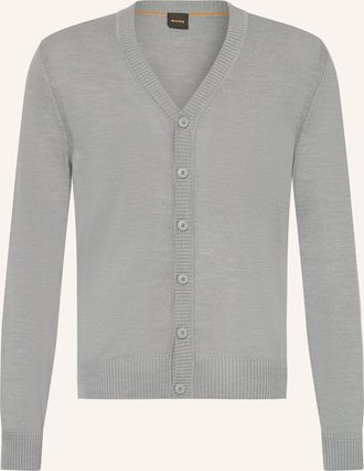 HUGO BOSS Strickjacke Avac grau