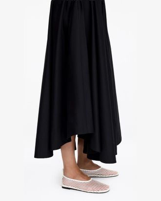 Arket Ballerina Aus Mesh -Wei&szlig;