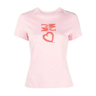 Moschino Baumwoll-T-Shirt - - Tops - Damen - Rosa - L