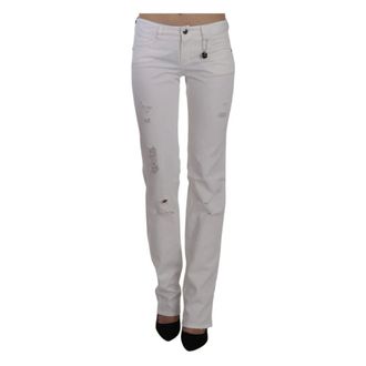 Costume National Femme, Jeans, Blanc, Taille: W27 Pantalon Jean Coupe Slim Droite