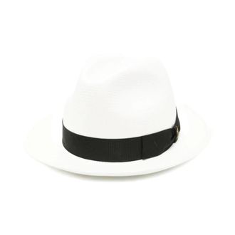Borsalino Homme, Accessoires, Blanc, Taille: 60 CM Borsalino Hats White