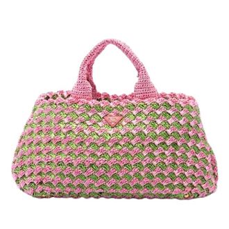 Prada Pre-owned Raffia Tote - - Pre-owned - Damen - Mehrfarbig - ONE SIZE