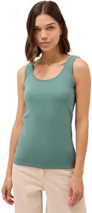 Cecil 3225953 Haut Basique de Couleur Unie, Jewel Green, S Femmes